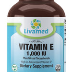 Vitamin E 1,000 IU Plus Mixed Tocopherols Softgels 90 Count – Livamed