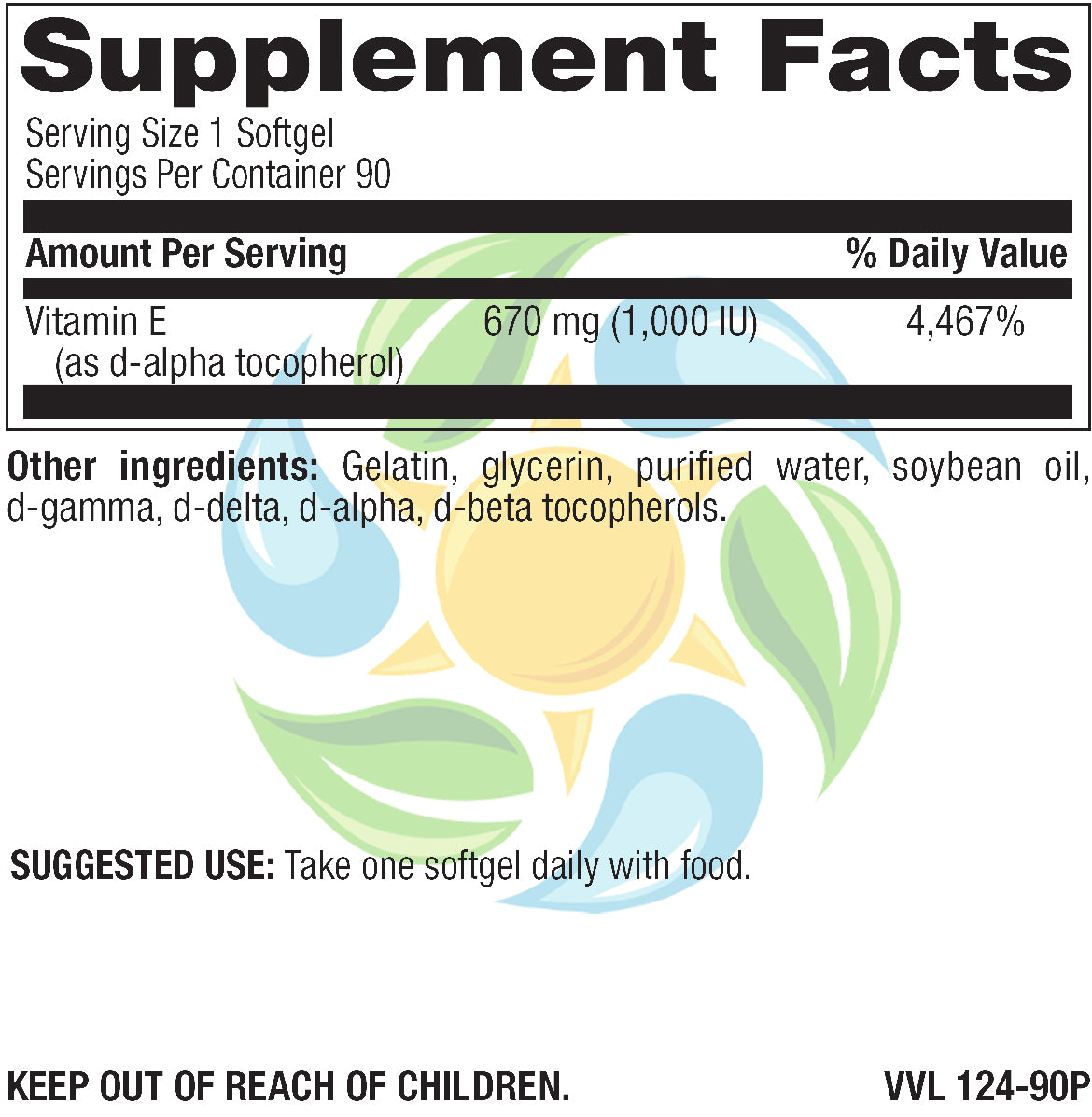 Vitamin E 1,000 IU Plus Mixed Tocopherols Softgels 90 Count – Livamed